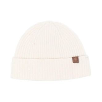 Eleventy Kaschmir/Seide Beanie - - Accessories - Herren - Wei&szlig; - ONE SIZE