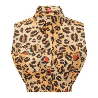 Alessandro Enriquez Femme, Blouses et Chemises, Multicolore, Taille: 42 FR Chemise Courte Sans Manches