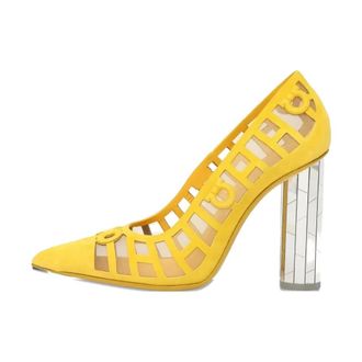 Ferragamo Femme, Chaussures, Jaune, Taille: 37 1/2 EU Escarpin Detailed