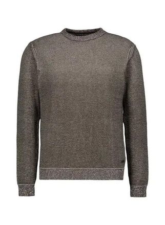 Pierre Cardin Herren Pullover braun Baumwolle unifarben