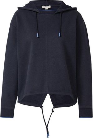 s.Oliver Sweatshirt Sweatshirt Hoodie mit Schlitz im R&uuml;ckteil