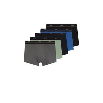 HUGO BOSS Lot de 5 boxers unis en coton m&eacute;lang&eacute;