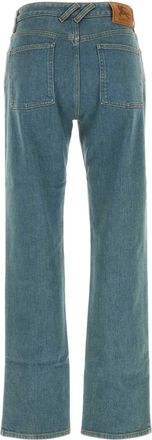 Burberry Womens Stretch Denim Jeans Midblue Exterior: Cotton Elastane
