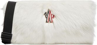 Moncler Moncler Shearling Handwarmer & Pouch, Women, White, Size: One Size