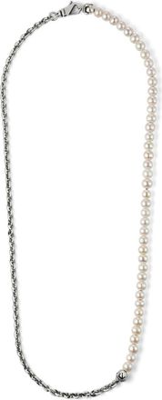 Emanuele Bicocchi Half Pearl Halskette - Silber