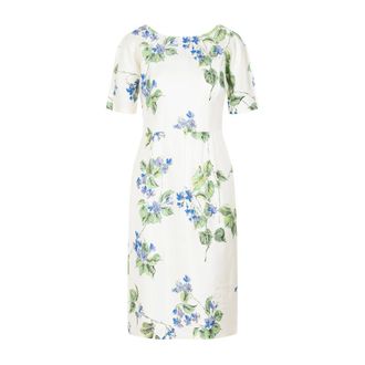 Prada Gebl&uuml;mtes Midikleid - - Dresses - Damen - Mehrfarbig - L