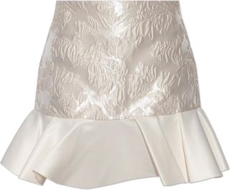 Ganni Femme, Jupes, Beige, Taille: 38 FR Jupe &agrave; Motif Floral