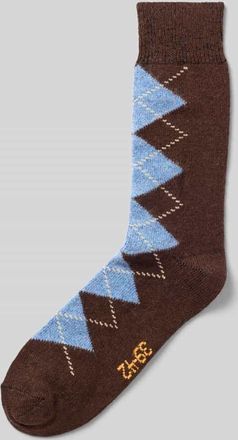 Unio Hamburg Socken mit Kaschmir-Anteil im Karo-Design