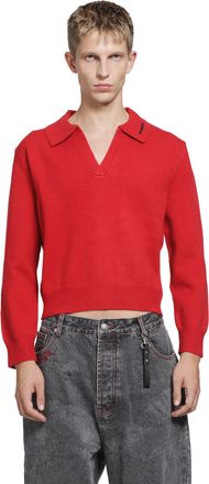 Dagger Croped Knit Polo