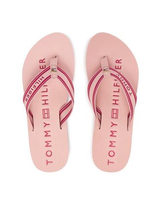 Tommy Hilfiger Zehentrenner Th Webbing Summer Sandal FW0FW09193 Rosa