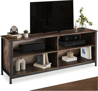 TecTake Tectake - &Eacute;tag&egrave;re pour t&eacute;l&eacute;viseur 147x41x60,5 cm - Design industriel avec &eacute;tag&egrave;res r&eacute;glables - Capacit&eacute; de charge 50 kg - Panneau de particules et
