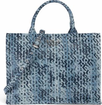 Replay Damen FW3791 Tote Bag Tasche, 0794 LT Denim