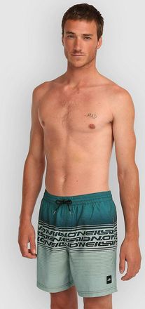 O'Neill Logo Stripe 16 Boardshorts green heritage stripe