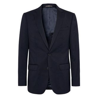 Boggi Milano Homme, Vestes, Bleu, Taille: S Blazer en laine stretch