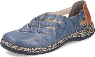 Rieker Mocassins pour Femmes 46369, Pointure:39 EU, La Couleur:Bleu