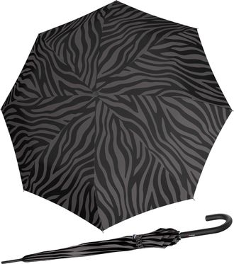 Knirps Damen Stockschirm A.760 Automatik Zebra - black