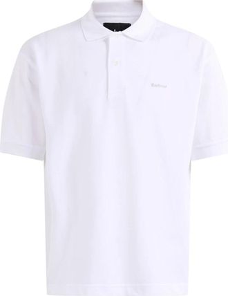 Barbour Homme, Tops, Blanc, Taille: S Hexham Oversized Polo