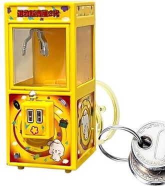 Generic Porte-cl&eacute;s de machine &agrave; griffes lumineux - Figurine de micro-armoire lumineuse, ornement inspir&eacute; par LED, pendentif de collection compact, &eacute;l&eacute;ment dac