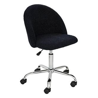 Atmosphera Atmosphera - Chaise de Bureau Geos - Bouclette - Bleu Encre