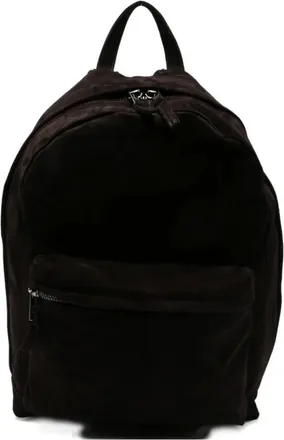 Giorgio Brato Homme, Sacs, Brun, Taille: ONE Size Sac &agrave; dos en cuir &agrave; empi&egrave;cements en daim