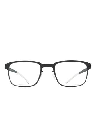 Mykita lunettes de vue à monture rectangulaire - Noir