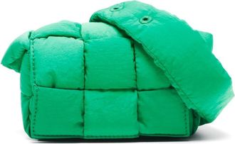 Bottega Veneta Kleine Cassette Umhängetasche - Grau