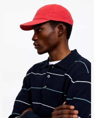 Arket Canvas-Cap Aus Gewaschener Baumwolle -Rot