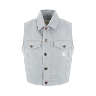 Fendi Vests - - Jackets - Damen - Blau - XS