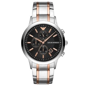Emporio Armani Herrenuhr aus Edelstahl- silberfarben - - Accessories - Herren - Grau - ONE SIZE