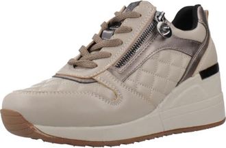 Stonefly Confortable Y Ligera Zapatilla Femme Mina-3 en Suave Cuir Beige Talla Numeric_39