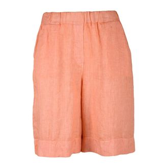 Gran Sasso Femme, Shorts, Orange, Taille: 38 FR Bermuda in Lino