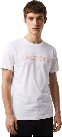 Lacoste Homme, Tops, Blanc, Taille: XL TShirt MC Coton Logo