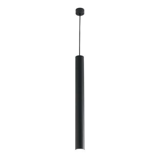 Luce-Ambiente-Design Fluke Cylindrical Suspension in Black Metal 60 Cm