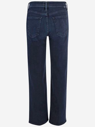 Mother Womens Jeans Stretch Cotton-Blend Dark Denim