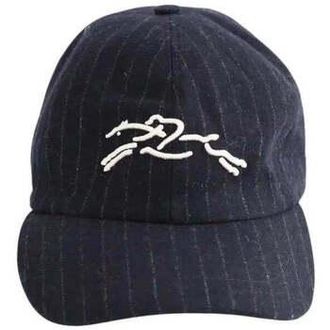 Longchamp Casquette en coton bleue