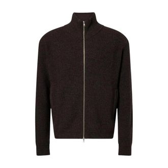 Song for the Mute Zip Up Funnel Cardigan - - Knitwear - Herren - Braun - M