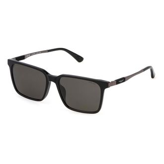 Police Herren Ranger 2 Sonnenbrille, schwarz (Shiny Black), 56/17/145