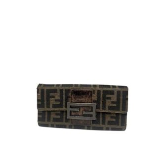Fendi Portefeuille Vintage Pre-owned - Femme - Pre-owned - Brun - Taille: ONE Size