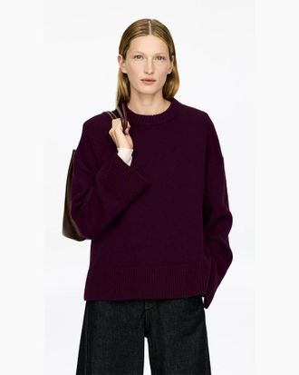 Arket Oversize-Pullover Aus Reinem Kaschmir -Rot