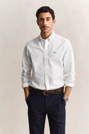 GANT Herren Slim Fit Oxford-Hemd mit Stretch (XXXL) Wei&szlig;