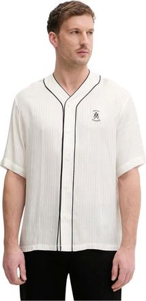 A|X Armani Exchange Homme, Chemises, Beige, Taille: L Chemises Manches Courtes