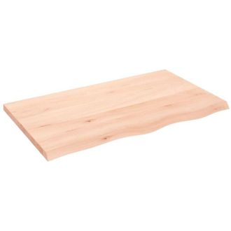 vidaXL Dessus de table 100x60x4 cm bois de ch&ecirc;ne massif non trait&eacute;