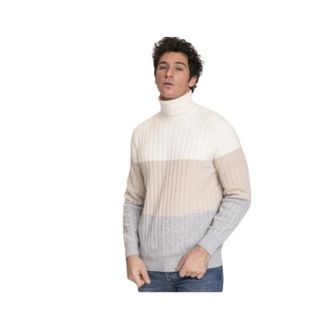 Brunello Cucinelli Gestreifter Kaschmir-Rollkragenpullover - - Knitwear - Herren - Mehrfarbig - M