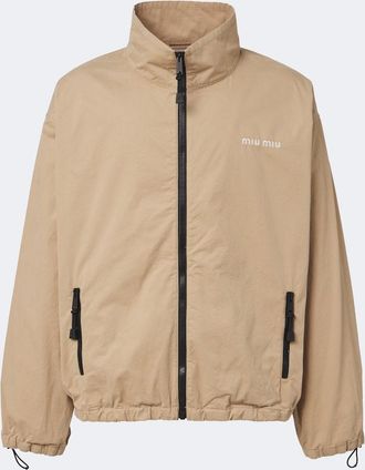 Miu Miu Veste blouson en coton