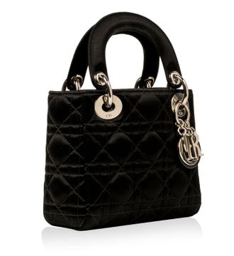 Dior Mini Black Satin Lady Dior Bag