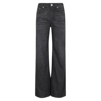 Department Five Department Five, Femme, Jeans, Noir, Taille: W28 Jean Noir &agrave; Jambes larges avec 5 Poches