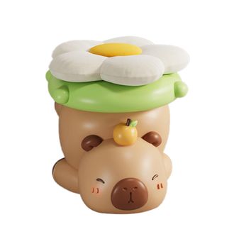 Generico Tierfu&szlig;hocker in Tierform, Wickelhocker aus Carpincho, Sitzkissen, Fu&szlig;st&uuml;tze, Ottomane, sch&ouml;ner Hocker f&uuml;r Sofa, Fu&szlig;st&uuml;tze, Stuhl mit Re