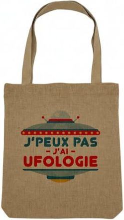 Fabulous Sac Shopping Tote Bag Aspect Lin - JPeux Pas Jai Ufologie OVNI Extraterreste Mars - Sac de Courses Toile Epaisse 360g Beige Naturel Cabas Port&eacute; Epaule