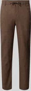 Selected Regular Fit Stoffhose aus Baumwoll-Leinen-Mix