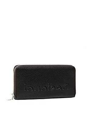 Desigual Long Wallet, Accessoire de Voyage-Ceinture Porte-Monnaie Femmes, Noir, U